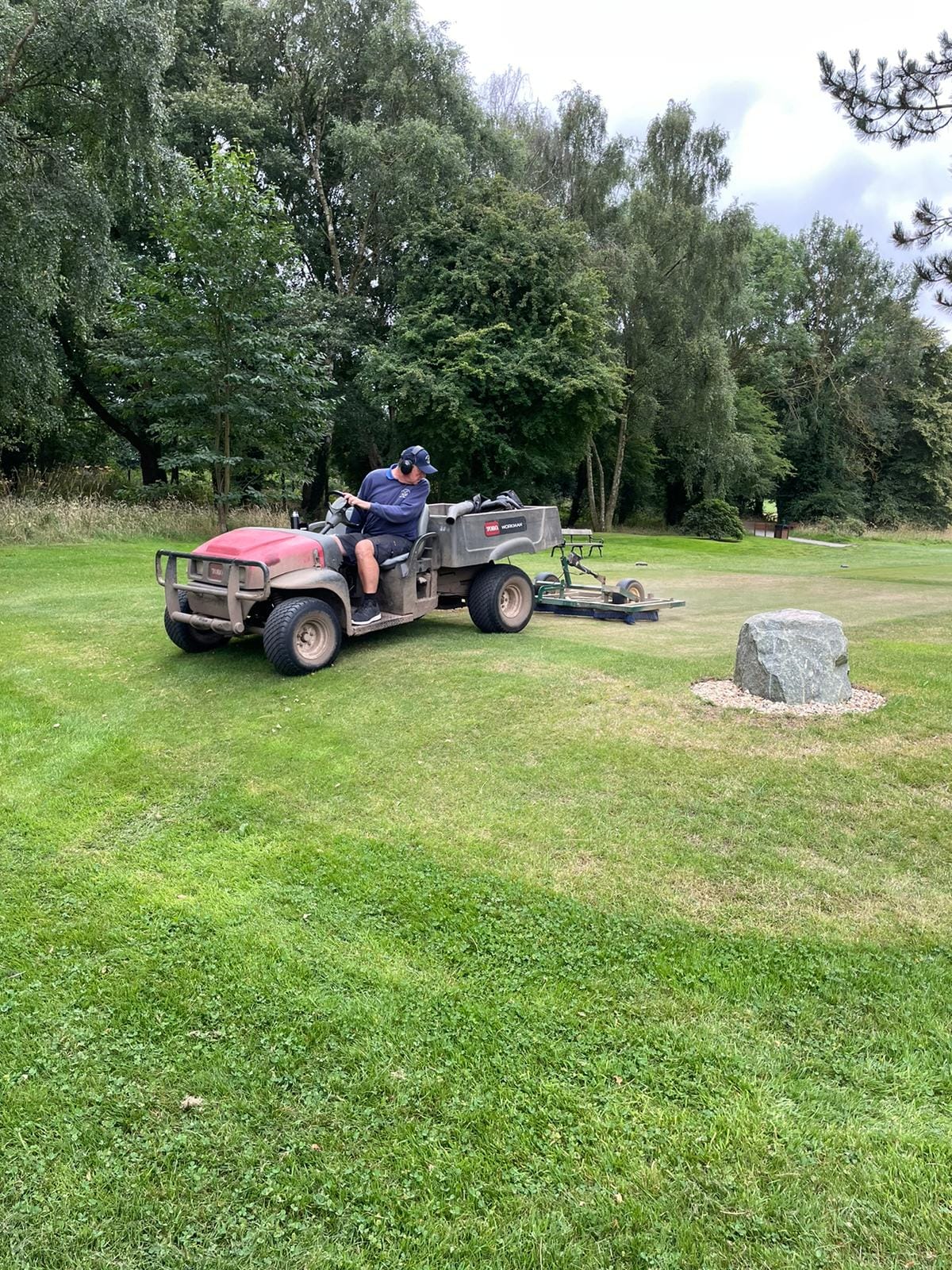 Top Dressing & Watering in on Tees & Greens - Rothley Park Golf Club